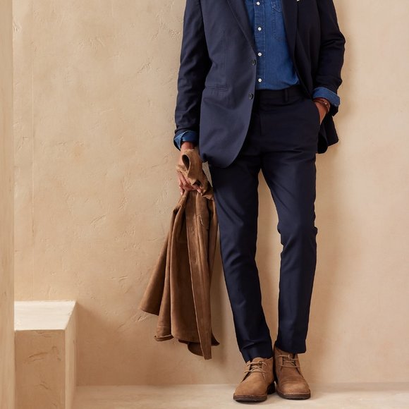 Banana Republic | Pants | Banana Republic Tapered Italian Twill Suit Pant Size 34r Navy | Poshmark